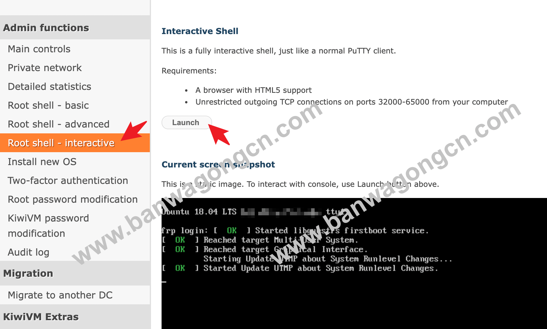 搬瓦工 KiwiVM 教程：在线 VNC 工具 (Root shell interactive) - 搬瓦工中文笔记-搬瓦工中文笔记